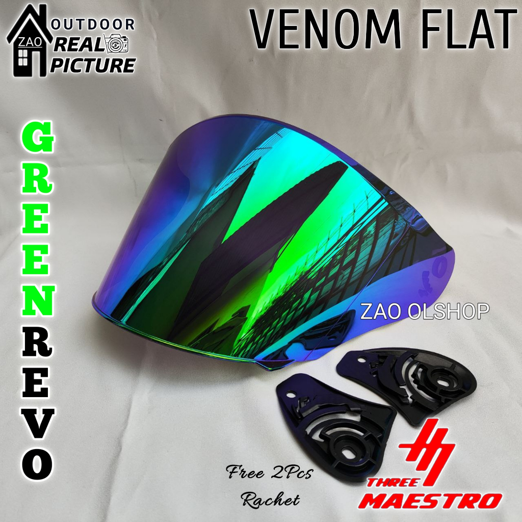 Jual Kaca Helm KYT DJ MARU Visor FLAT venom open Dj Maru Helmet tm2 ...