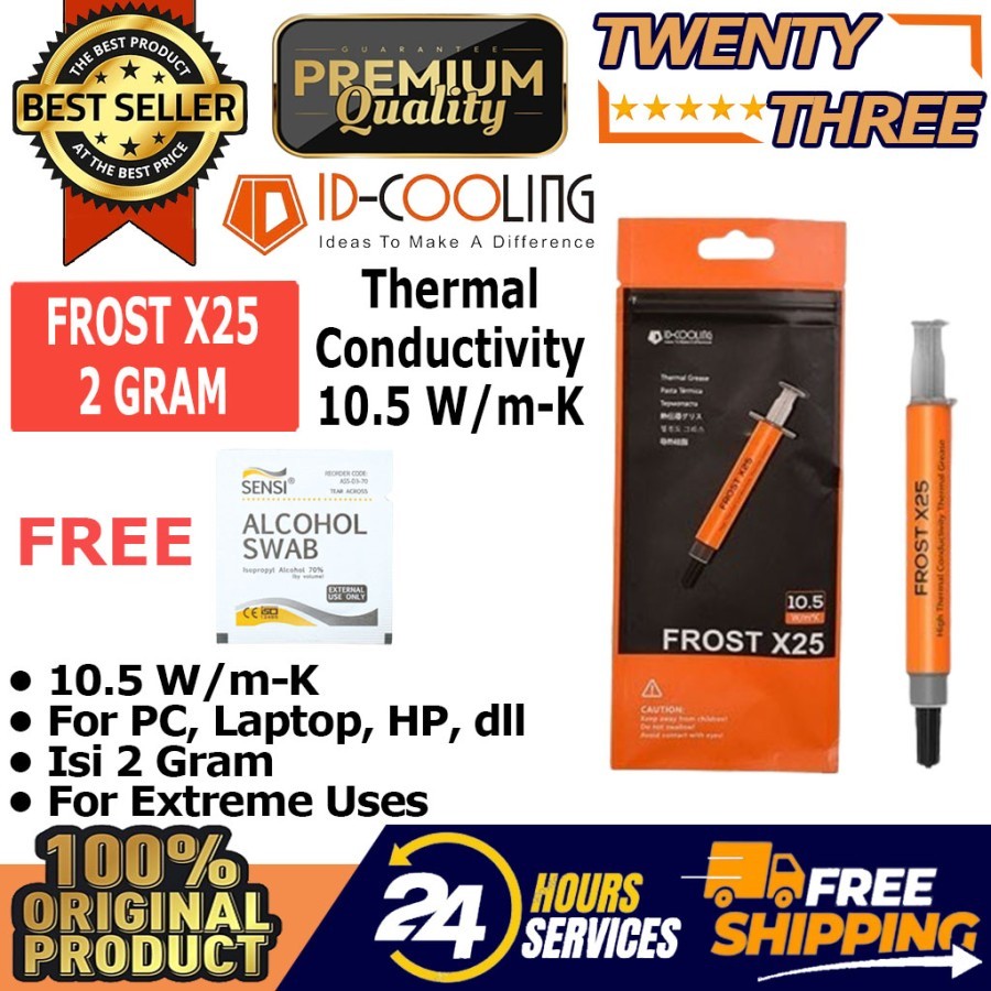 Jual ID-COOLING FROST X25 Thermal Paste 2 Gram Pasta CPU Processor ...