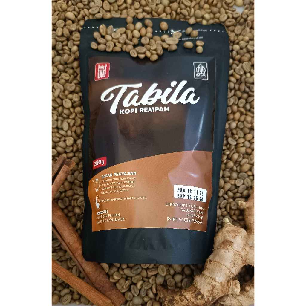 Jual Kopi Rempah Tabila (biji robusta pilihan, jahe emprit, kayu manis ...