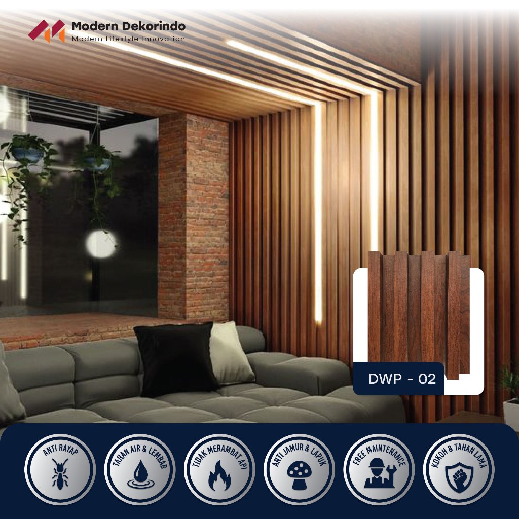 Jual Modern Dekorindo | WPC Panel Kisi-Kisi 3 Meter | Fluted Panel ...