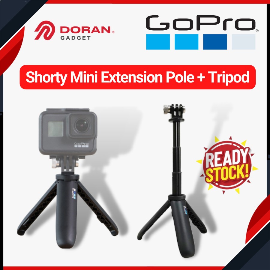 Jual Gopro Shorty Mini Extension Pole + Tripod New Original | Shopee ...