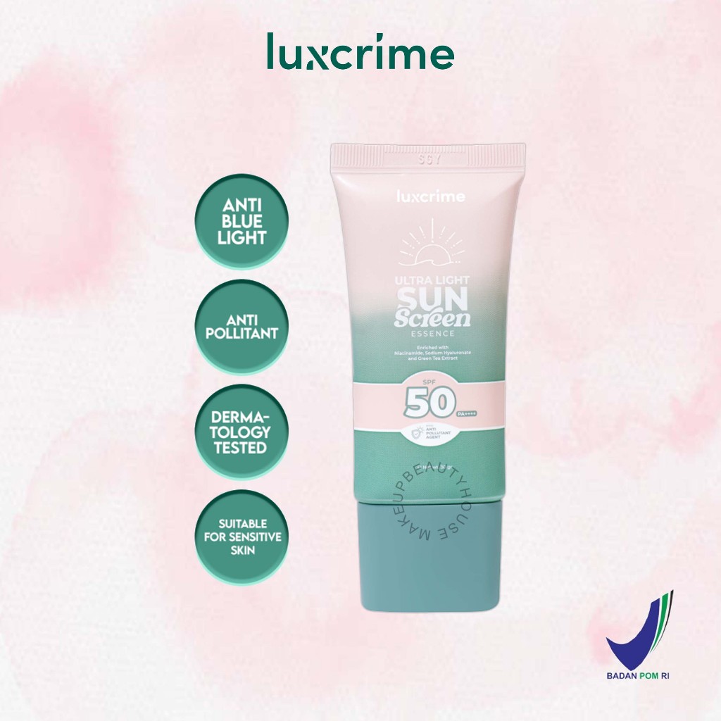 Jual LUXCRIME Ultra Light Sunscreen Essence SPF 50 PA++++ | Shopee Indonesia