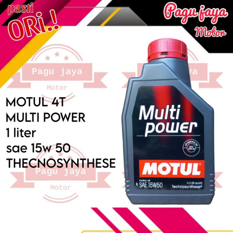 Jual MOTUL oli mesin MULTI POWER 1liter sae 15w 50 asli | Shopee Indonesia