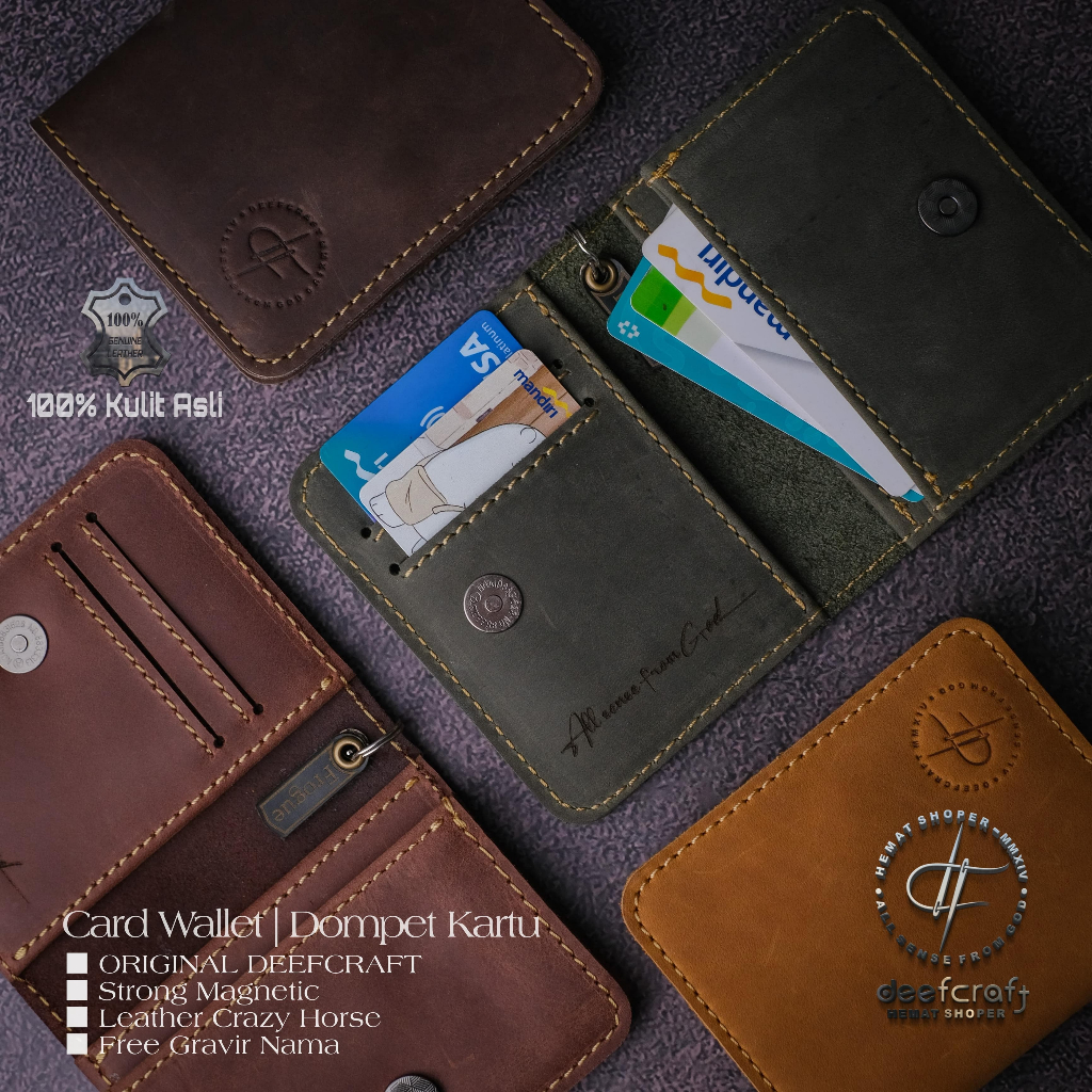 Jual Dompet Kartu / Card Holder Minimalis Original Deefcraft / Dompet ...