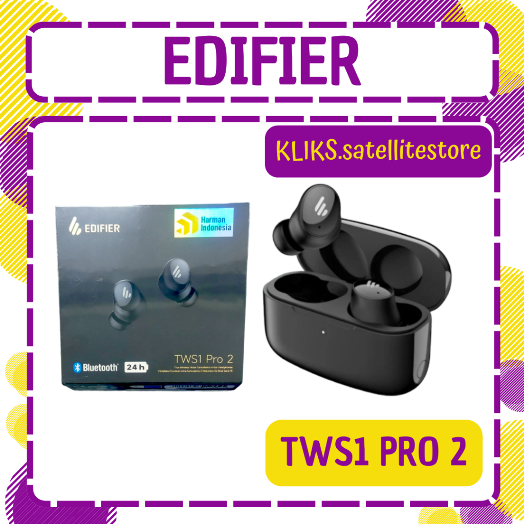 Jual EDIFIER TWS1 PRO 2 True WIRELESS NOise Cancellation In-Ear ...