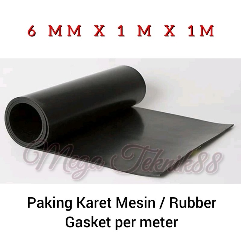 Jual PAKING KARET 6MM X 1M X 1M RUBBER SHEET LEMBARAN 6MM | Shopee ...