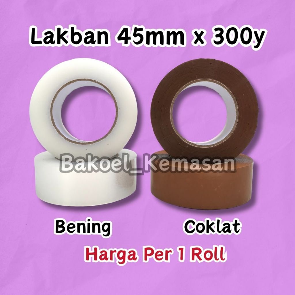 Jual Lakban Coklat / Lakban Bening / Solasi Coklat / Solasi Bening / Isolasi OPP Packing Coklat ...