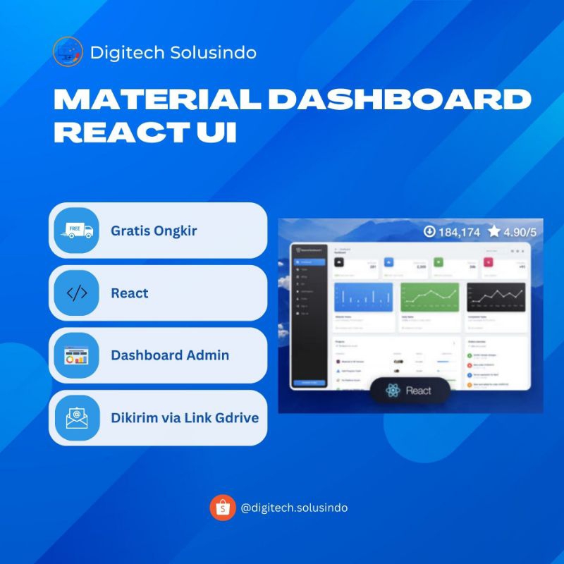 Jual React UI - Material Dashboard 2 React | Shopee Indonesia