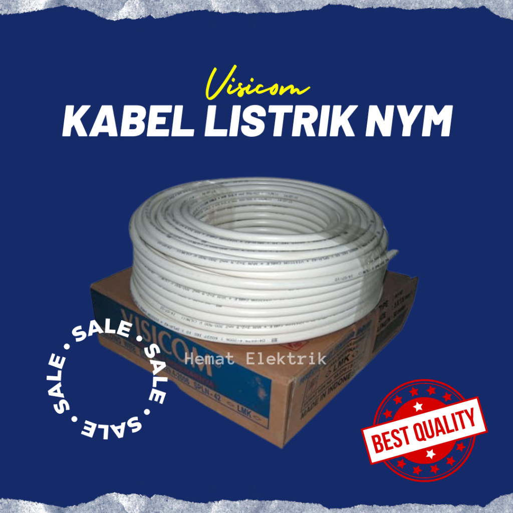 Jual Kabel Listrik Tembaga Tunggal 3 x 6 mm SNI NYM @meter Meteran Ecer ...