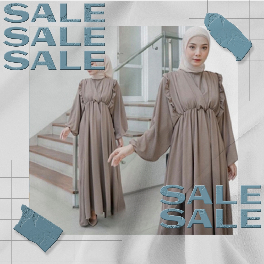 Jual SADA DRESS - DRESS SERUT DADA CRINKLE AIRFLOW DRESS KONDANGAN ...