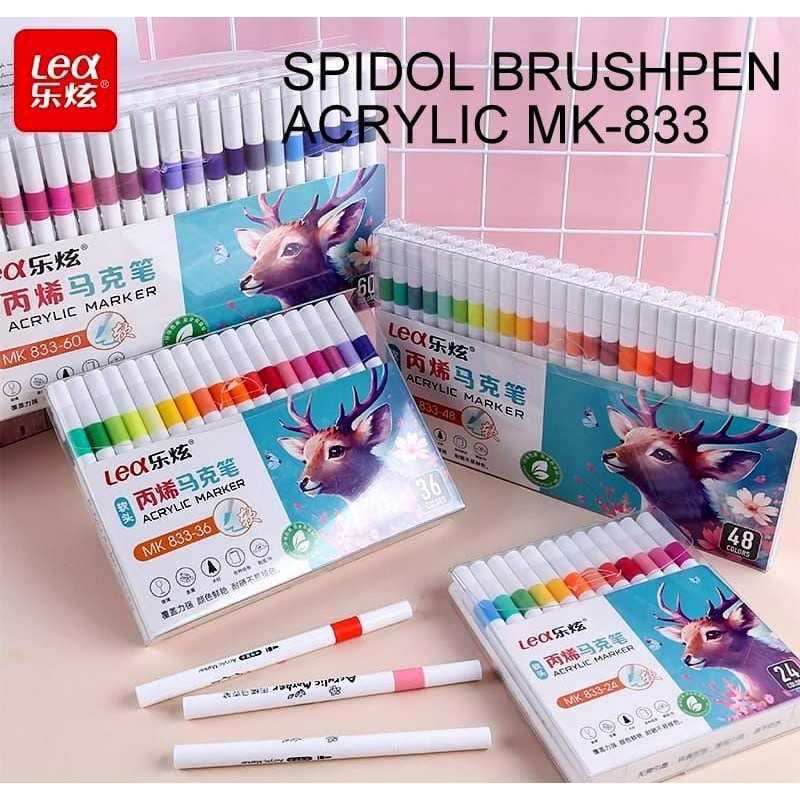 Jual BN - Acrylic Marker MK 833 48 Colors / 36 Colors / Spidol Akrilik ...