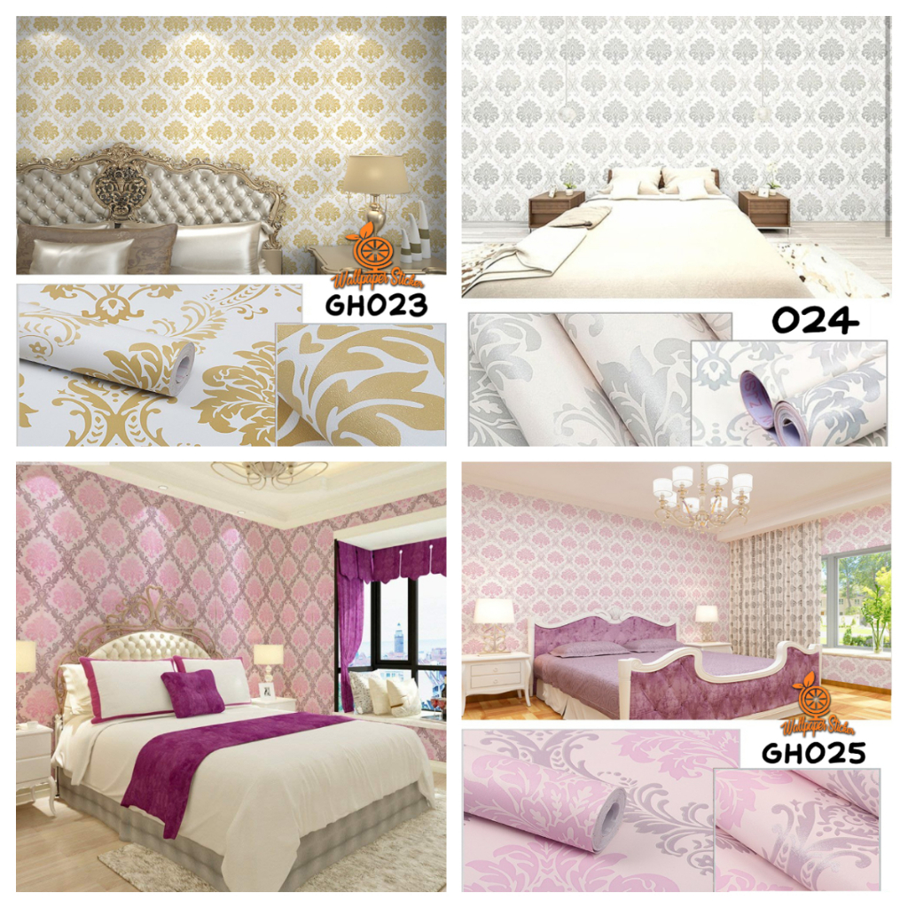 Jual Wallpaper Sticker Dinding Wallpaper Tembok Kamar Tidur Motif Batik ...
