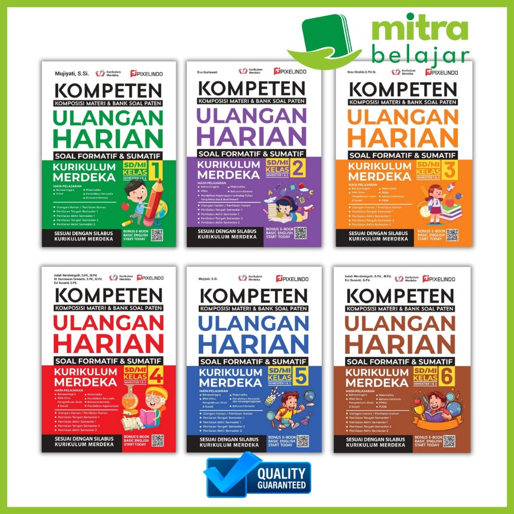Jual Buku Pelajaran SD MI Belajar Kompeten Ulangan Harian Kurikulum ...