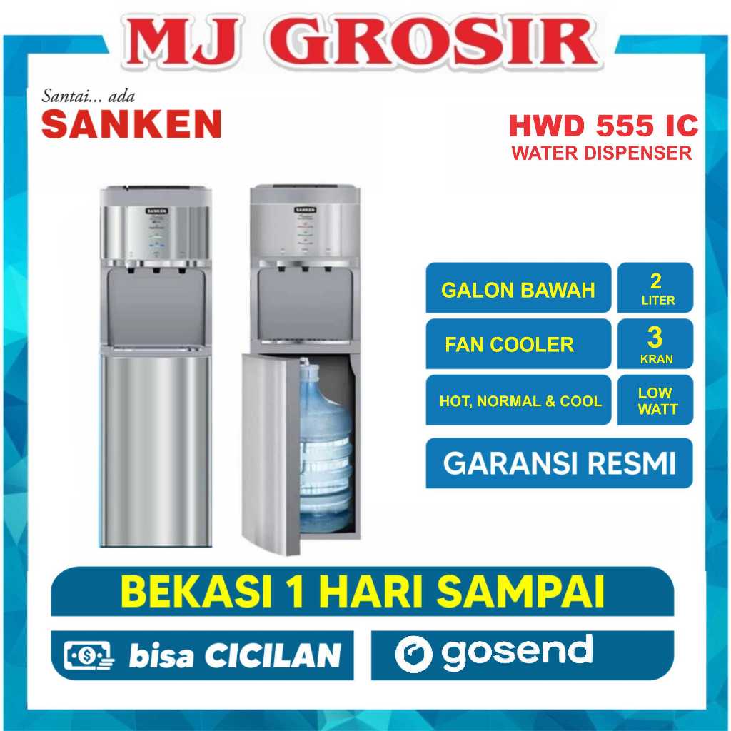 Jual PROMO WATER DISPENSER SANKEN HWDC 555 / 520 / 500 E / 79 IC HOT ...
