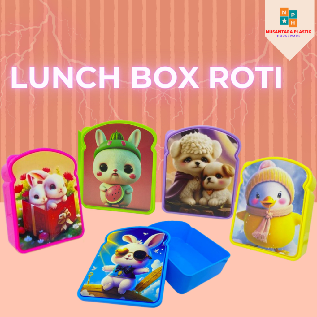 Jual Lunch Box Kotak Makan Tempat Bekal Anak Roti | Souvenir Ultah acara lainnya | Shopee Indonesia