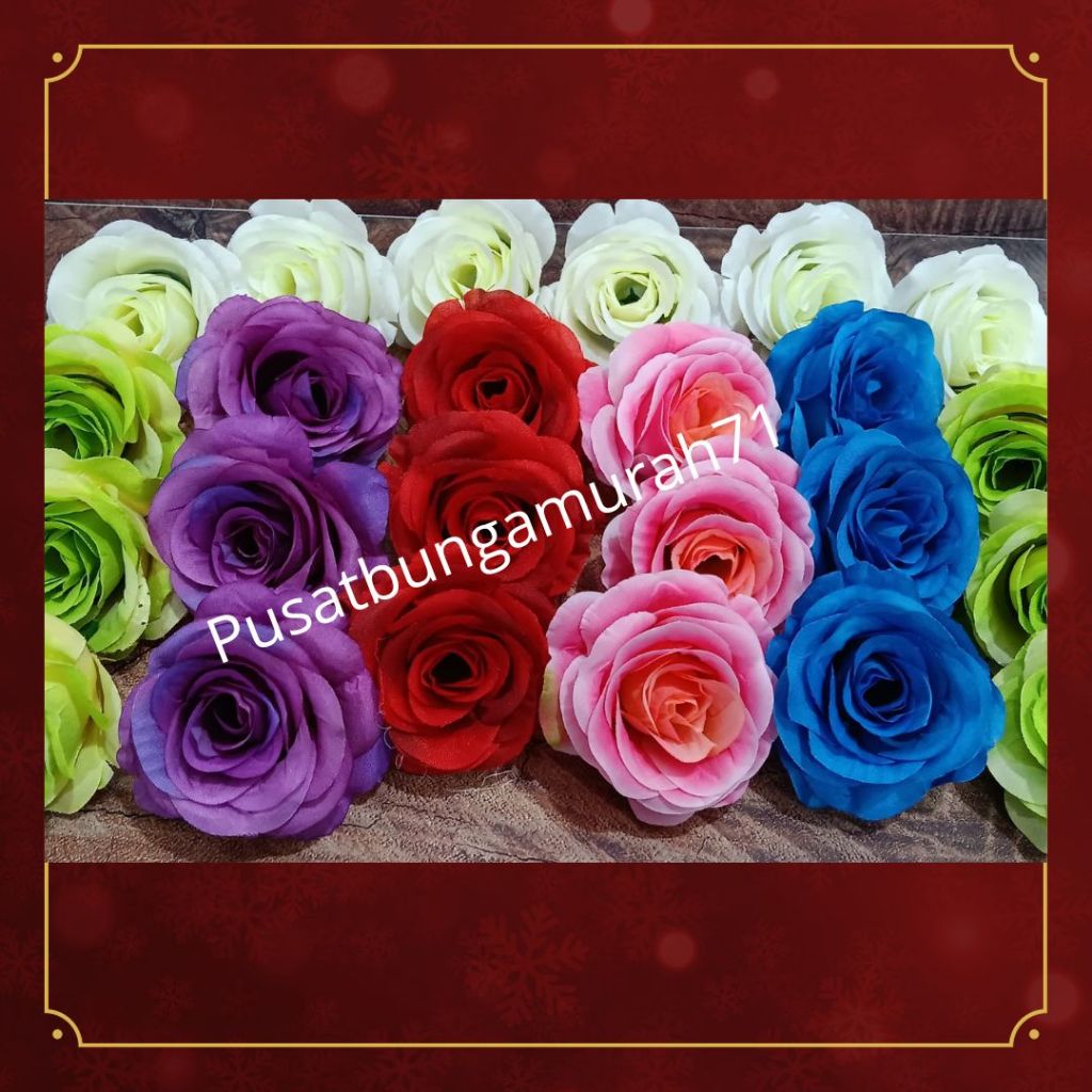 Jual Bunga Mawar Rose Tropis Kuntum Saja / 1 Pack (Isi 45 - 50 Pcs ...