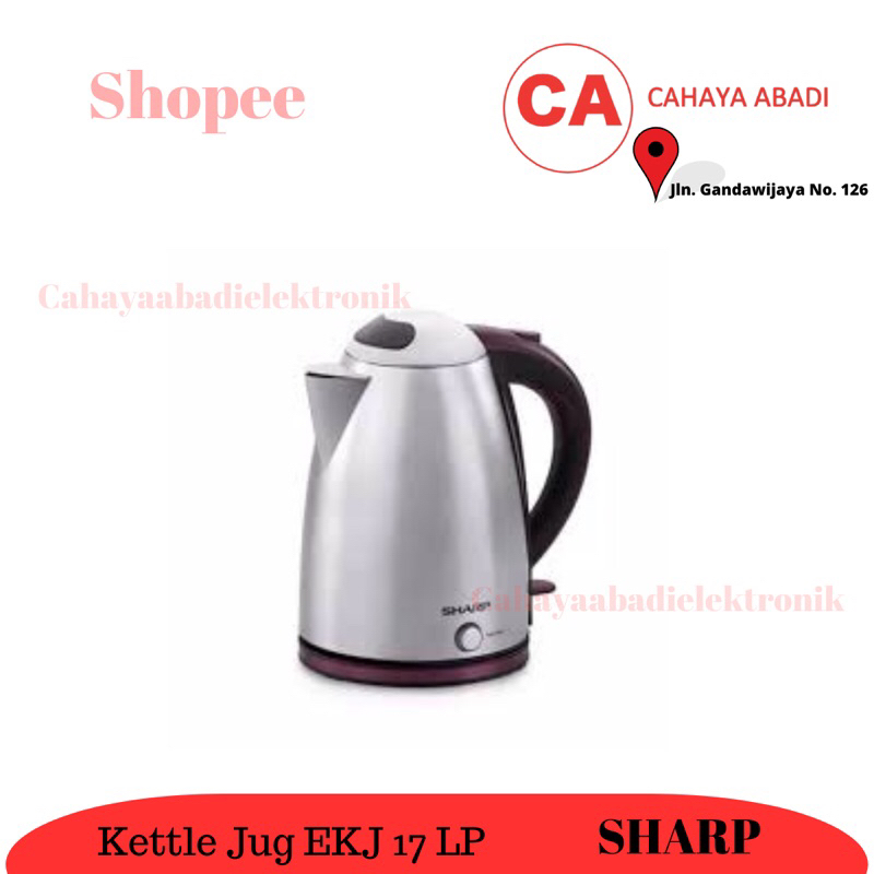 Jual SHARP KETTLE JUG TEKO LISTRIK STAINLESS EKJ17LP/TEKO LISTRIK SHARP ...