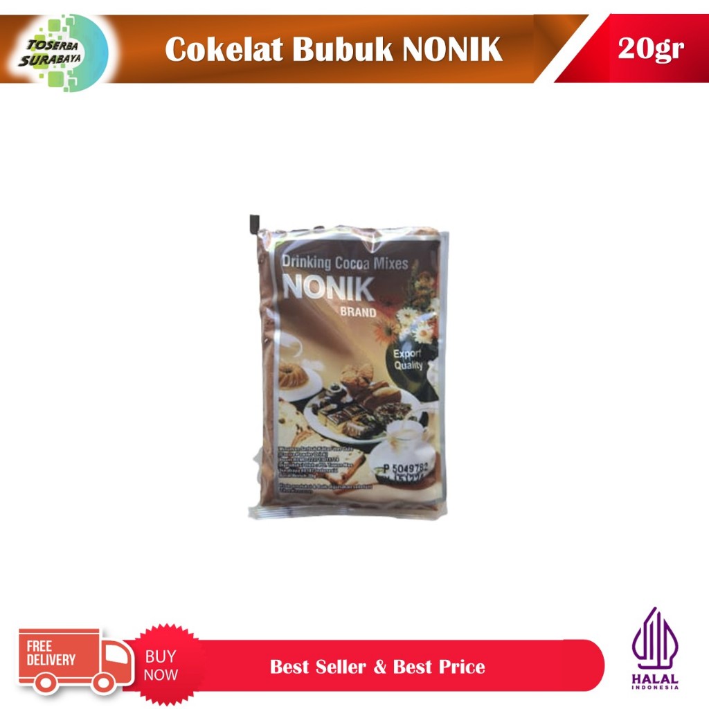Jual COKLAT BUBUK NONIK 20gr - Cokelat Bubuk Bisa Untuk Minuman ...