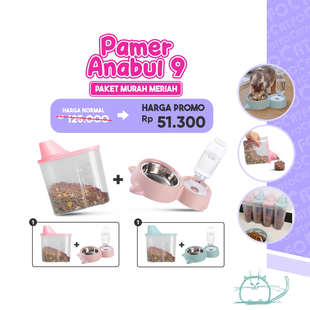 Jual Original PAMER ANABUL 9 FOCAT Tempat Penyimpanan Makanan Anabul ...