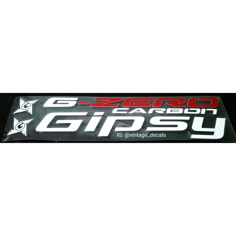 Jual sticker decals replacement GIPSY G-ZERO G-NINE G-FIVE rims fork ...