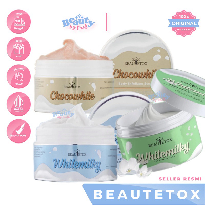 Jual BEAUTYBY.NADS | BEAUTETOX BODY SCRUB JASMINE WHITE MILKY CHOCO ...