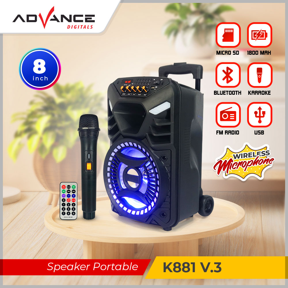 Jual Speaker Advance K881 N K881N H801 N K8B K 881N H801N Meeting Bluetooth Portable Plus Mic ...