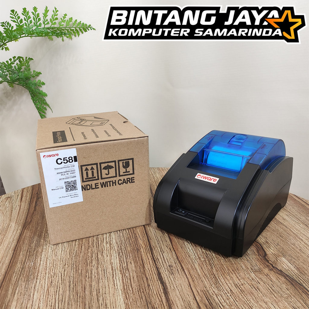 Jual Printer Thermal Struk / Nota IWARE C58BT USB + Bluetooth | Shopee ...