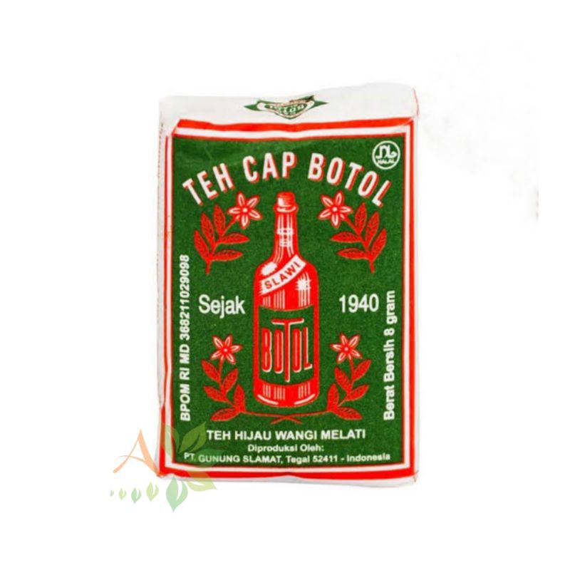 Jual Teh Cap Botol Hijau Wangi Melati 40gr | Shopee Indonesia