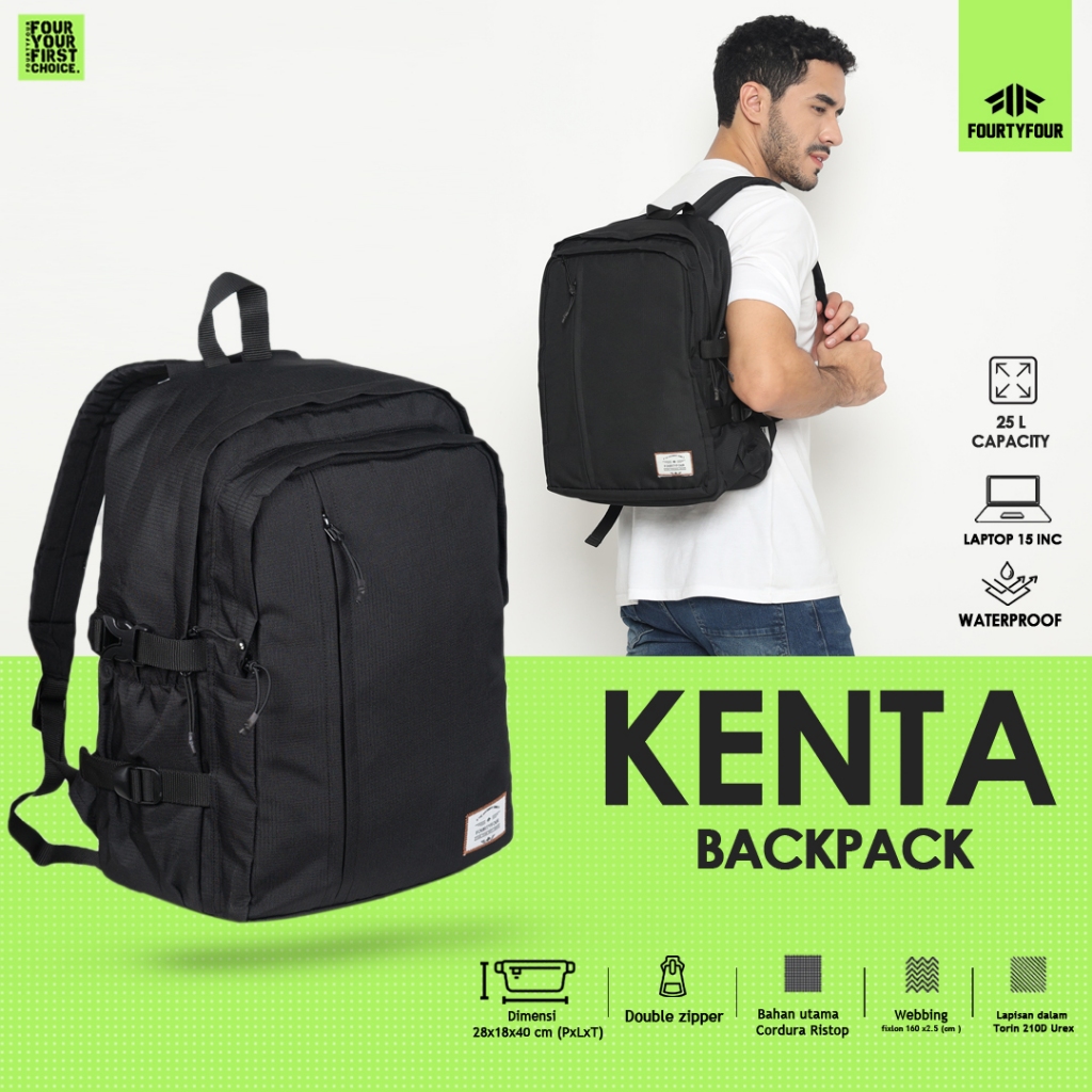 Jual FOURTYFOUR KENTA - Tas Ransel Pria Premium - Backpack Casual ...