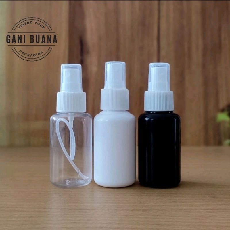 Jual BOTOL SPRAY 70ML TUBULAR SPRAY PUTIH/BOTOL SPRAY 70ML TUTUP PUTIH ...