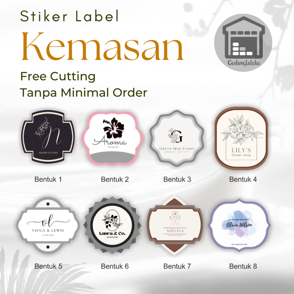 Jual Stiker Makanan / Stiker Label Makanan / Stiker Kemasan Produk ...