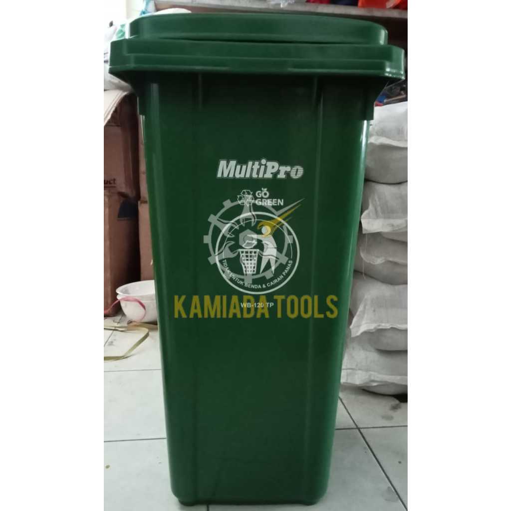 Jual Tong Sampah 120L Pakai Roda/Dustbin 120 Liter MULTIPRO/Tong Sampah Besar | Shopee Indonesia