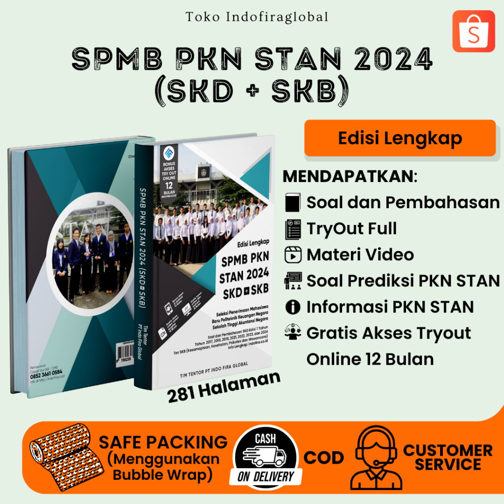 Jual Buku Terbaru SPMB PKN STAN [SKD + SKB] 2024 (Edisi Lengkap + Gratis Akses Online) Sesuai ...