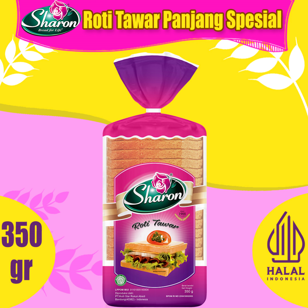 Jual Roti Tawar Panjang Spesial Sharon Bakery 350gr | Shopee Indonesia