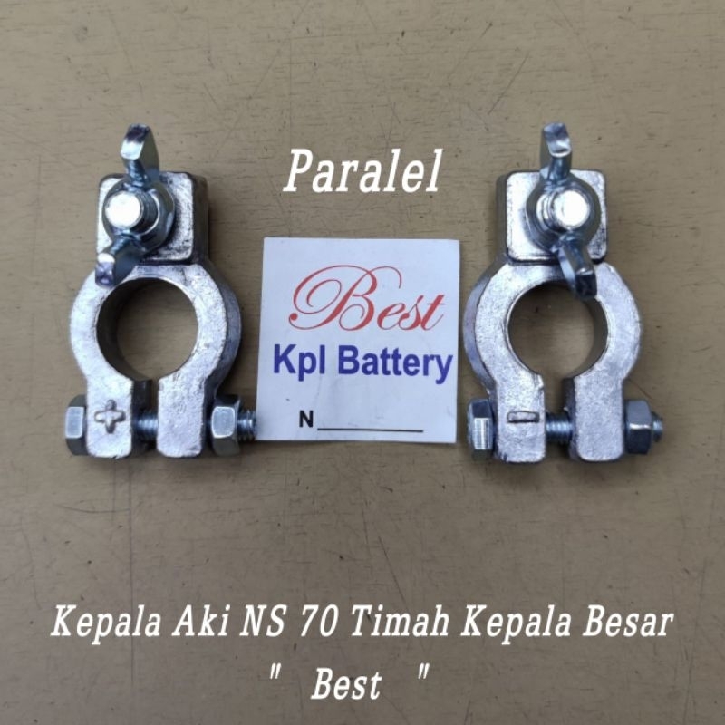 Jual KLEM KEPALA AKI ACCU TIMAH NS70 TIMAH KEPALA BESAR " BEST " 1 SET ...