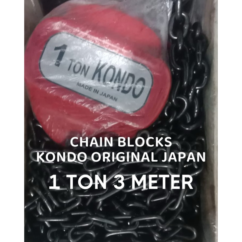 Jual CHAIN BLOCK KONDO 1 ton 3 Meter | Shopee Indonesia