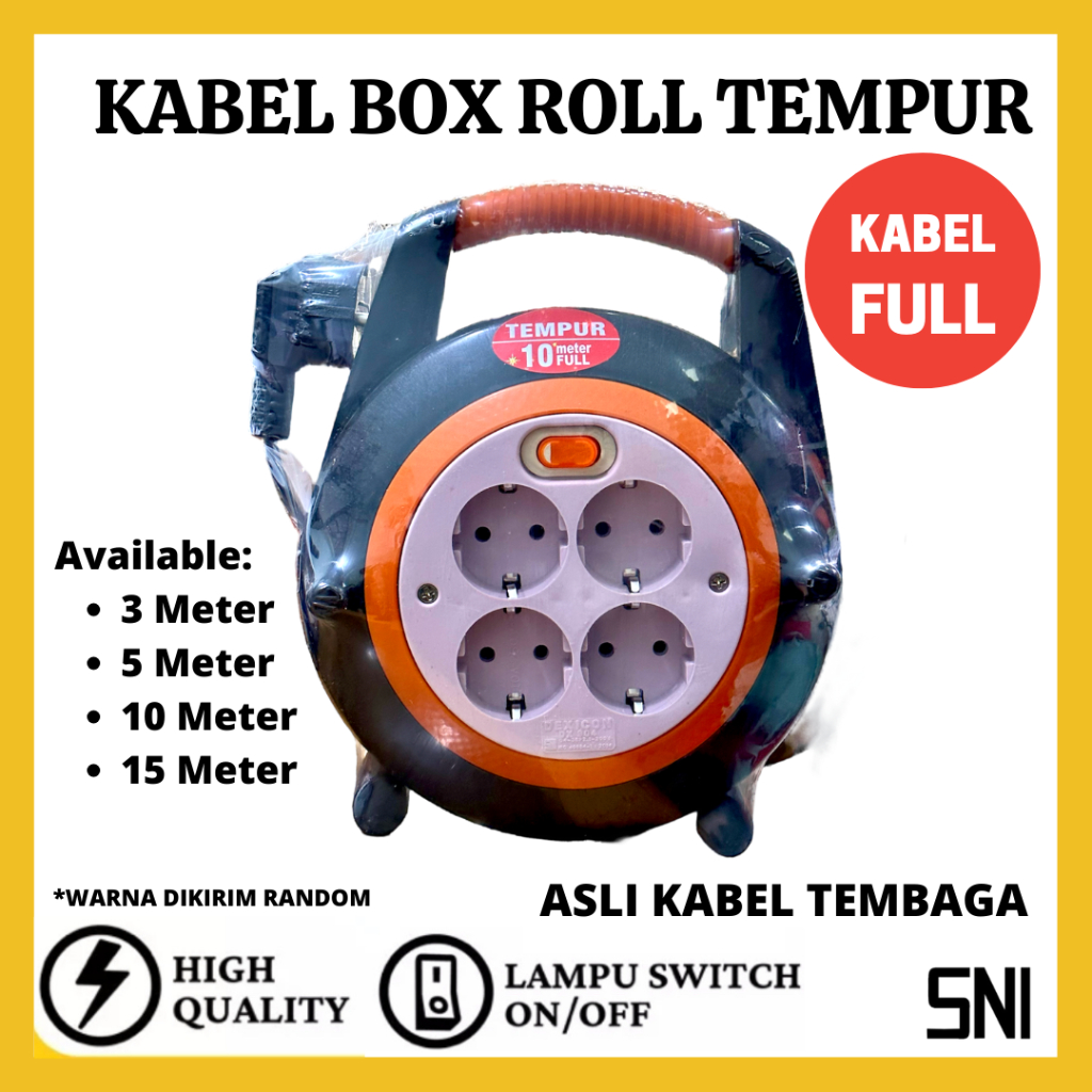 Jual BOX KABEL ROLL KABEL KABEL GULUNG COLOKAN LISTRIK STOP KONTAK ...
