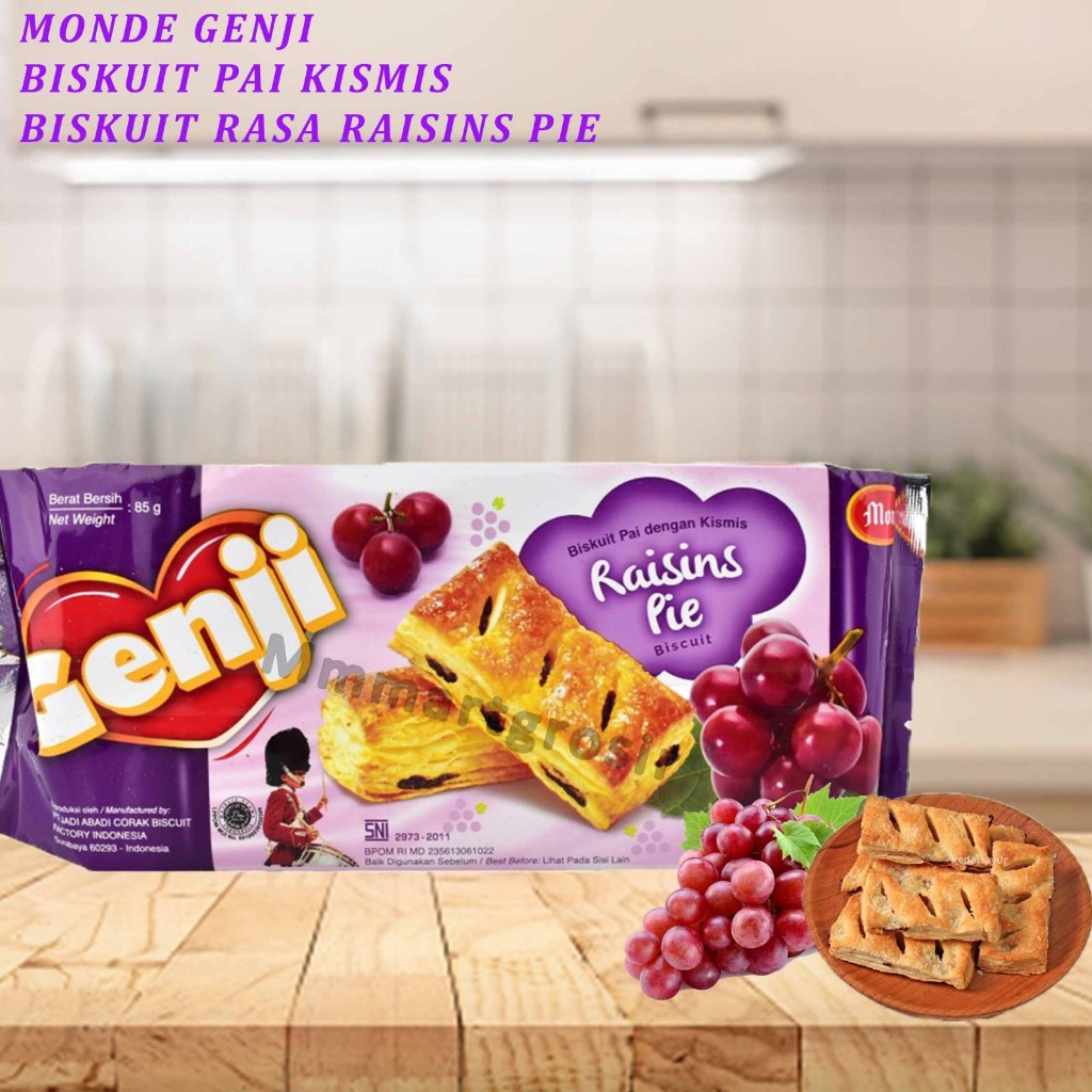 Jual Monde Genji / Biskuit Pai Kismis / Biskuit Rasa Raisins Pie / 85gr ... Jual Monde Genji / Biskuit Pai Kismis / Biskuit Rasa Raisins Pie / 85gr ...
