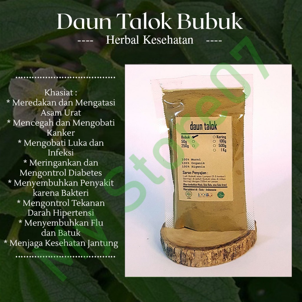 Jual Herbal Kesehatan Daun Talok Kersen Bubuk / Muntingia Calabura 500 ...