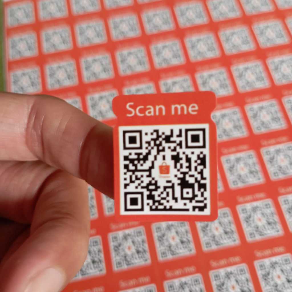 Jual STIKER LABEL QR-CODE LINK PRODUK ATAU TOKO ONLINE KULINER PAKAI ...