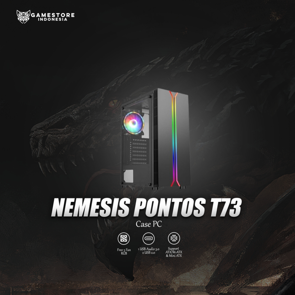 Jual PC Case NYK Nemesis PONTOS T73 Case PC | Shopee Indonesia