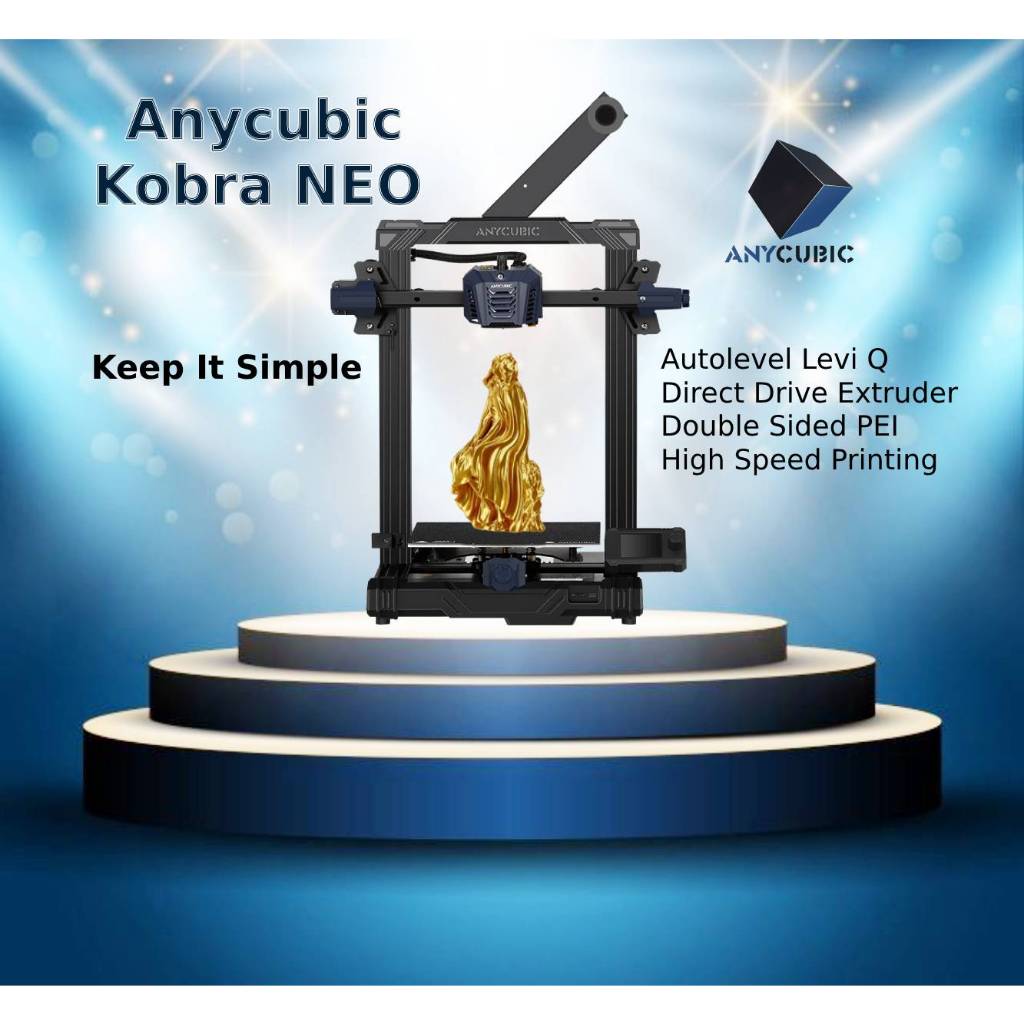 Jual Anycubic Kobra 2 Neo, Printer 3D, Autolevel Levi-Q, Direct ...