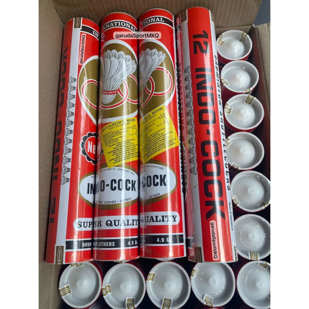 Jual Shuttlecock Indocock MERAH/ Cock Indocock / Bola Bulutangkis ...