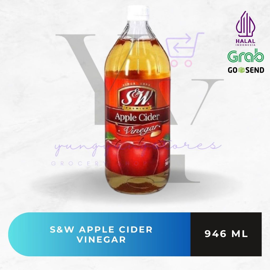 Jual SW / S&W Cuka Apel / Apple Cider Vinegar Botol 1 Liter | Shopee ...