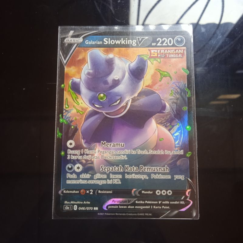 Jual Galarian Slowking V 046/070 RRR S5A TCG Pokemon Indonesia Trading ...