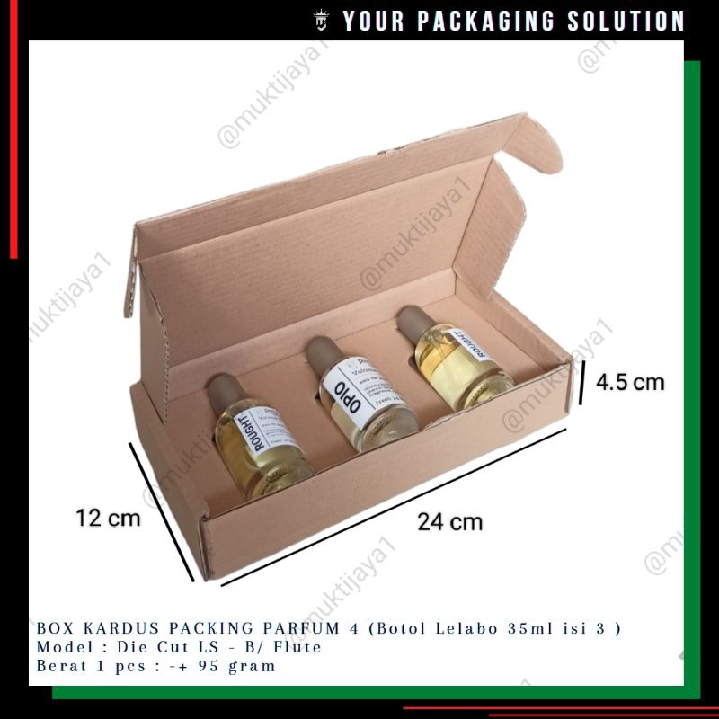 Jual BOX PARFUM 4 (BOX & PARTISI) • 24x12x4.5cm LS • Botol Parfum ...