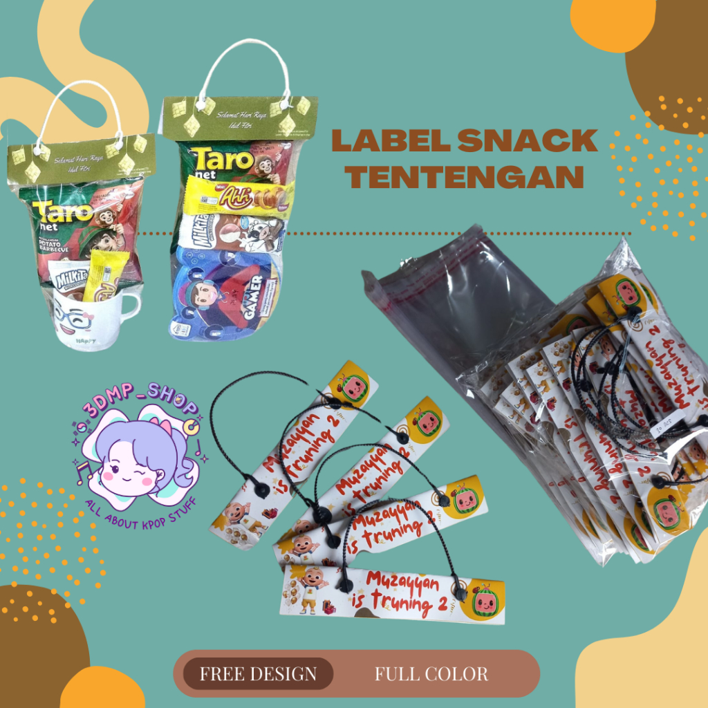Jual Custom Request Label snack idul adha fitri ulang tahun ultah jumat ...