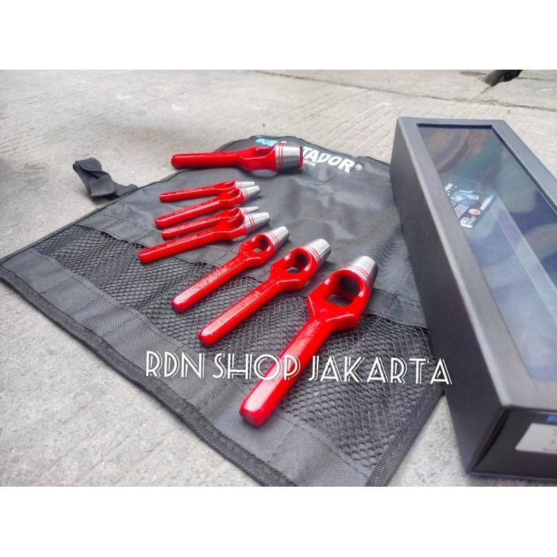 Jual Alat Pembolong Plat Plong Set Hollow Punch Set 8 Pcs MATADOR ...