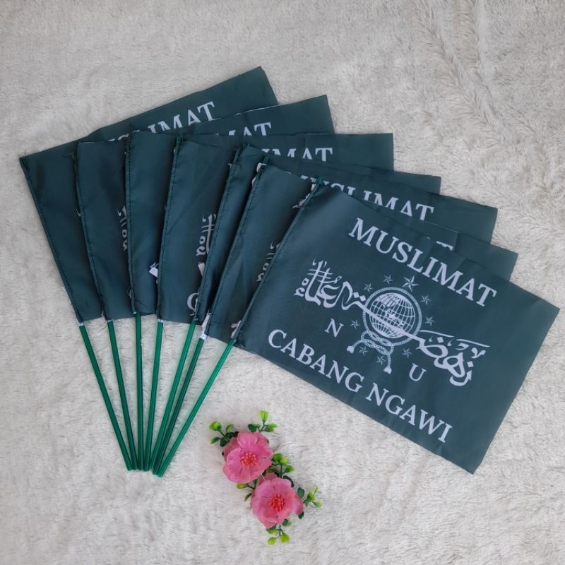 Jual Bendera Tangan NU / Bendera Tangan Muslimat Karnaval / Bendera NU ...