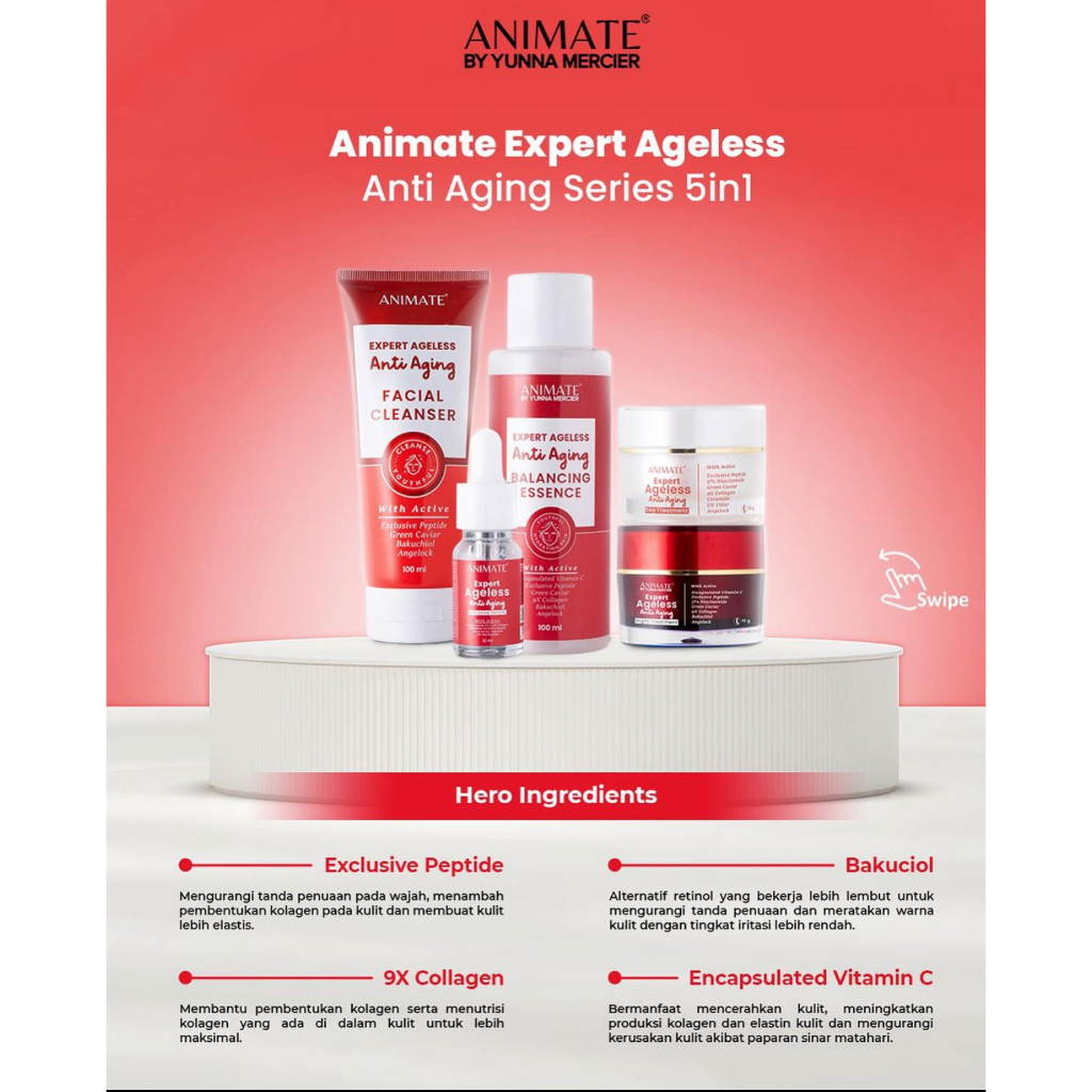 Jual Animate Expert Ageless Anti Aging Series 5in1 | Shopee Indonesia Jual Animate Expert Ageless Anti Aging Series 5in1 | Shopee Indonesia